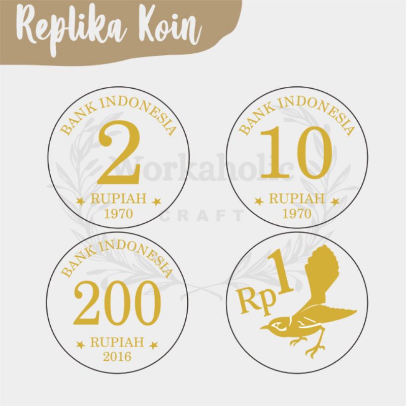 Jual Replika koin kuno Rupiah segala nominal Bisa Reques Angka Rupiah | Shopee Indonesia