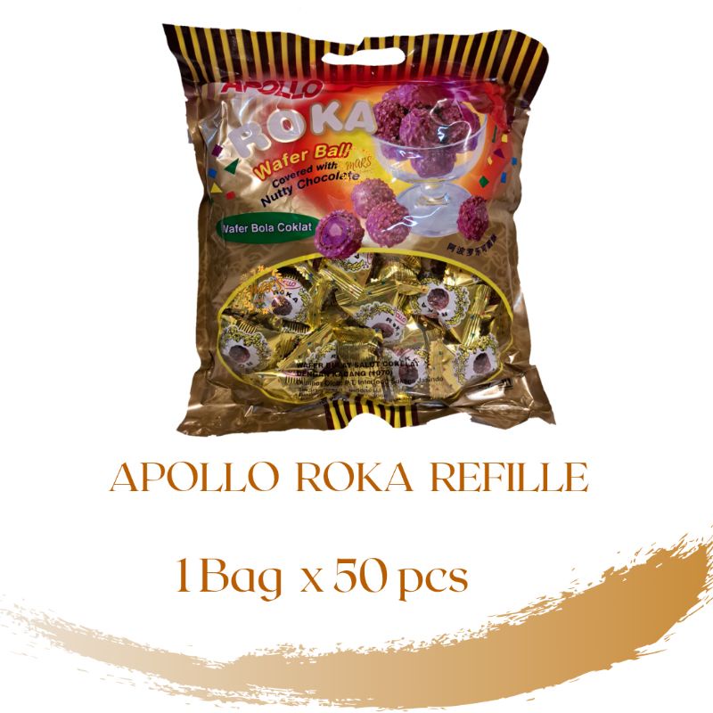 Jual Apollo Roka wafer ball isi 50 bks x 6 gr / isi 70 x 6 gr | Shopee ...