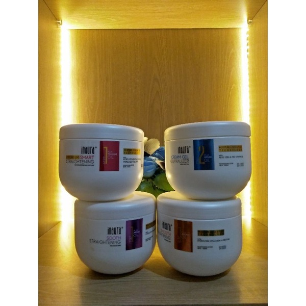 Jual INAURA Straightening Bonding / Netral Gel 1000ml - Pelurusan ...