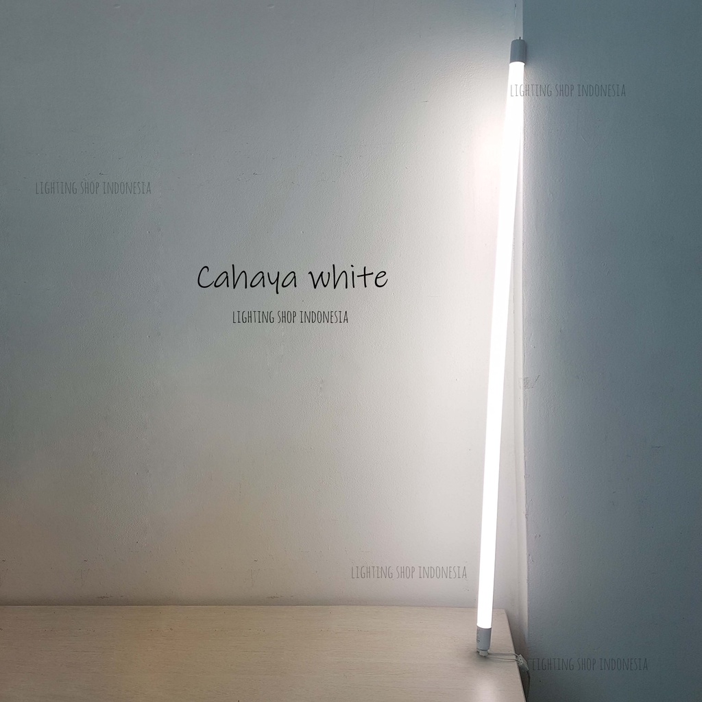 Jual Lampu neon panjang T8 led 18w dinding plafon outbow 120cm putih ...