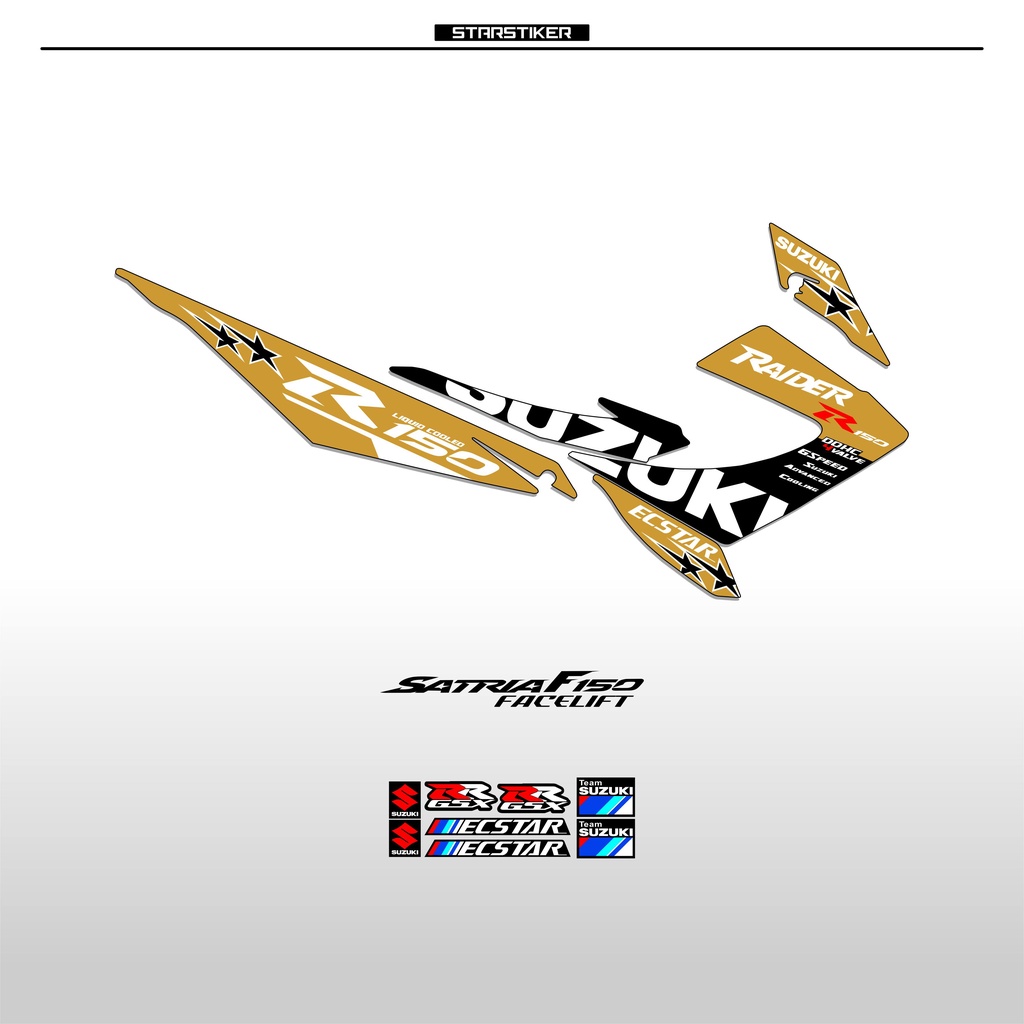 Jual FK1 / STRIPING SATRIA FU FACELIFT R 150 / RAIDER 150 / 2013 ...