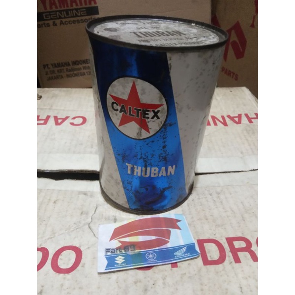 Jual oli oil lawas jadul kaleng mesin caltex 4t display pajangan ...