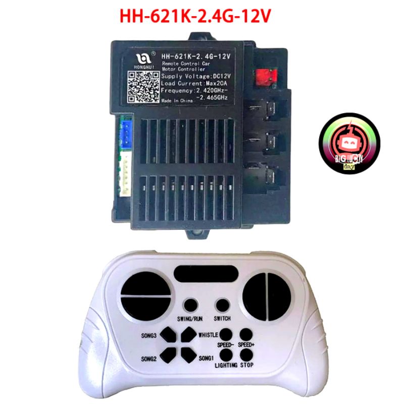 Jual REMOT RECEIVER MOBILAN AKI HH-621K-2.4G-12 REMOTE CONTROL PUTIH ...