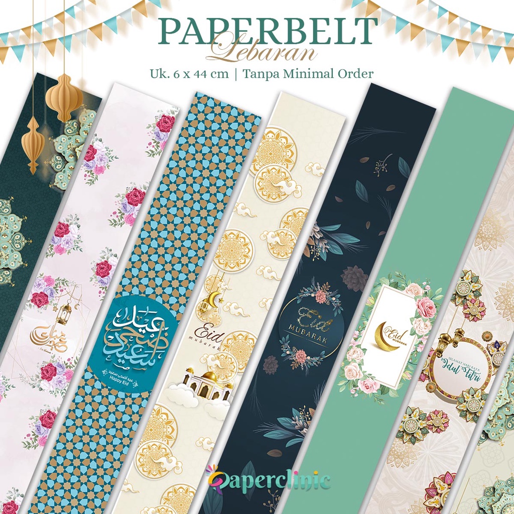 Jual Paper belt lebaran ukuran 6 x 44 cm sleeve spesial hampers parcel ...