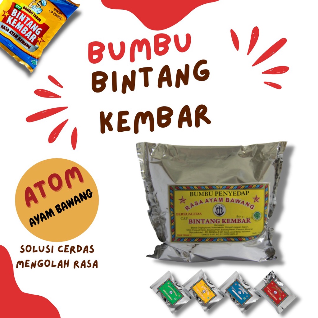 Jual ATOM BINTANG KEMBAR - Bumbu Dapur Dan Tabur Bubuk Lengkap Penyedap ...