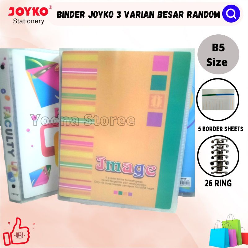 Jual Binder Simple Joyko / binder kuliah / ukuran B5 / 26 Holes -Pcs ...
