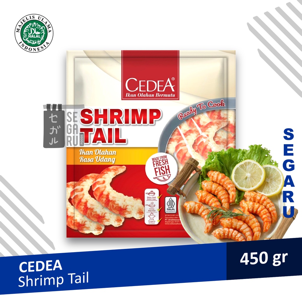 Jual CEDEA Shrimp Tail Ikan Olahan Rasa Udang 450 Gram | Shopee Indonesia