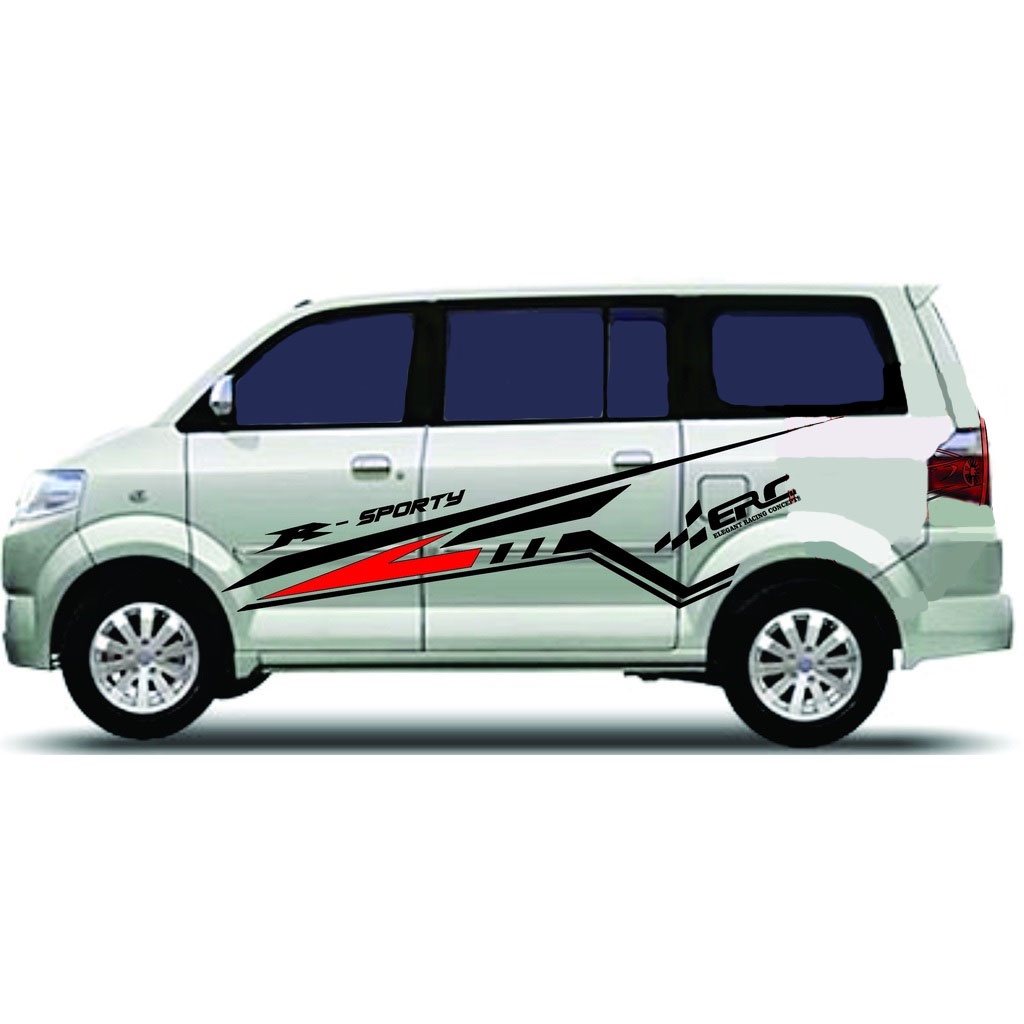 Jual 0511 Stiker Cutting mobil apv terbaru striping apv sport tribal ...