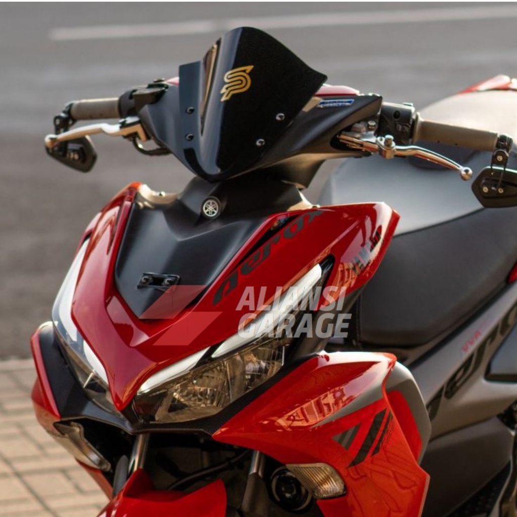 Jual Windshield yamaha aerox 155 standar winsil Visor aerox old dan new ...
