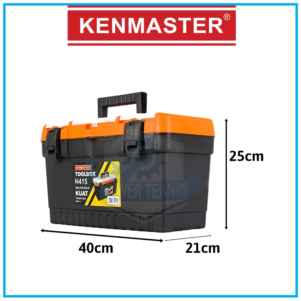 Jual Kenmaster Tool Box H415 Box BesarPenyimpanan Alat Perkakas Plastik ...