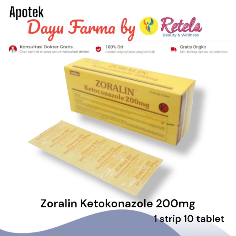 Jual ZORALIN 200MG 1 STRIP 10 TABLET | Shopee Indonesia