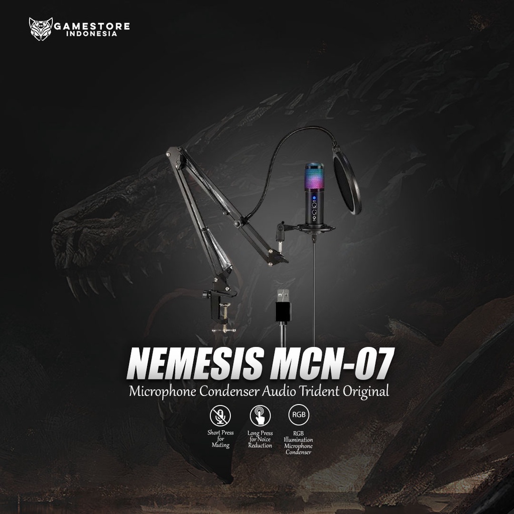 Jual Microphone Condenser Audio NYK Nemesis MCN-07 TRIDENT ORIGINAL ...