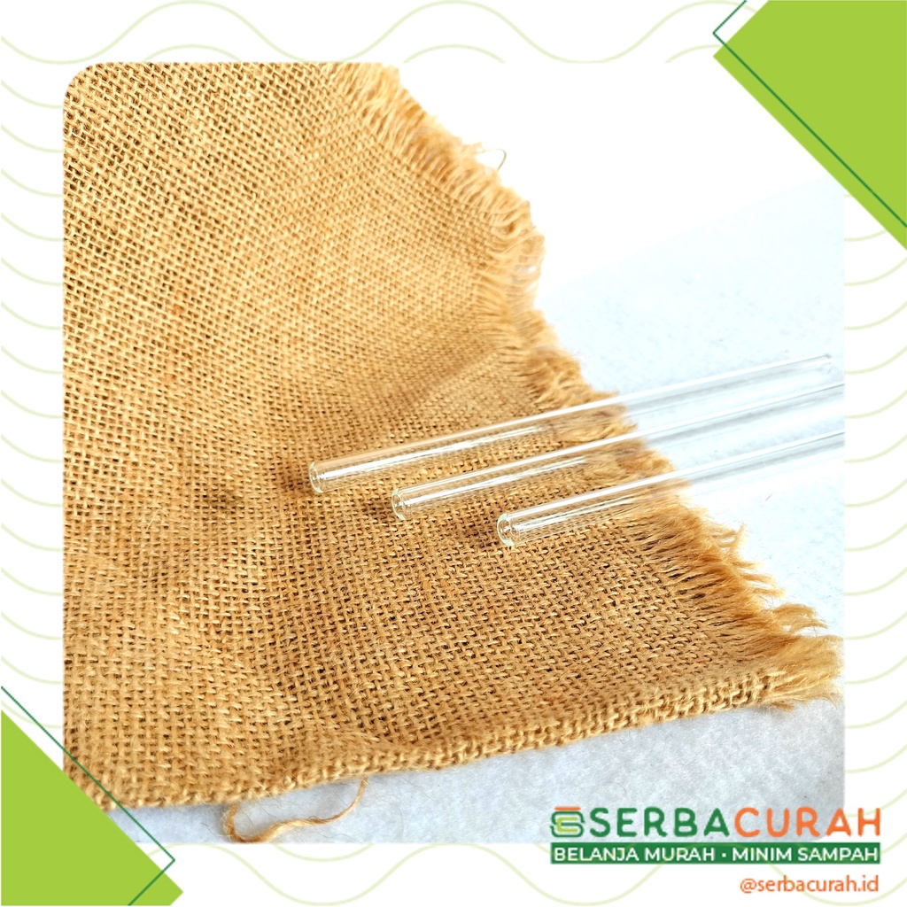 Jual Sedotan Kaca Lurus | Reusable Glass Straw | P 20 cm | Shopee Indonesia