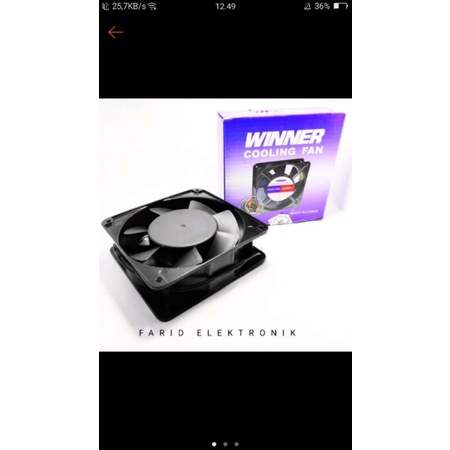 Jual Penambahan Cooling Fan/Pendingin Panel merk WINNER Rangka Besi ...