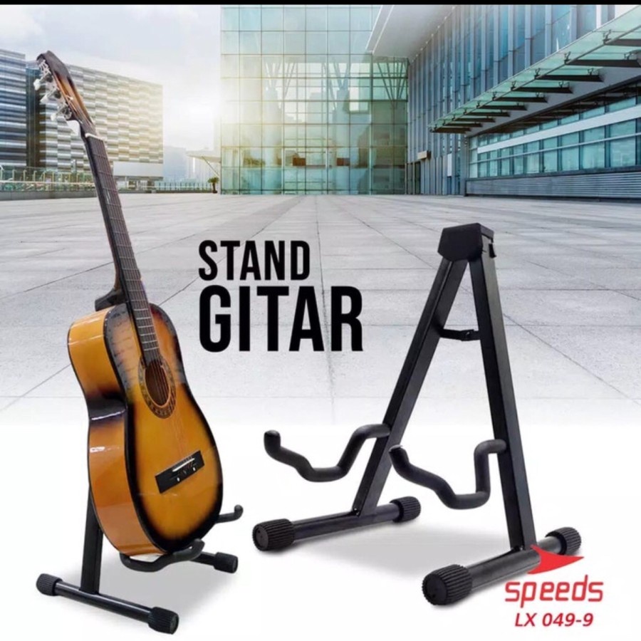 Jual Stand gitar stand bass stand biola besi coating halus bisa dilipat ...