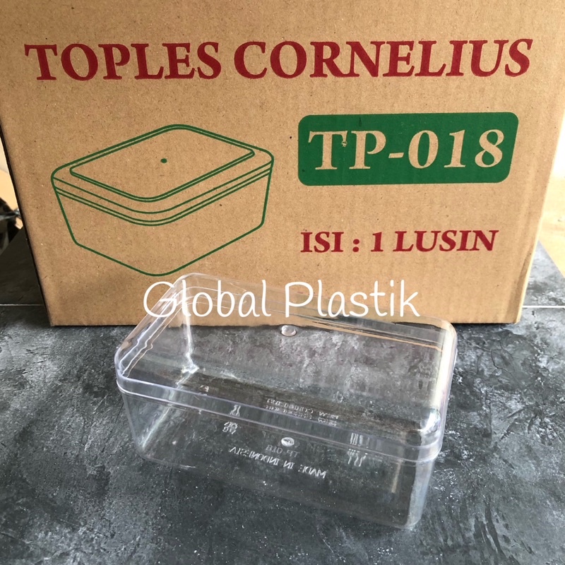 Jual 12pcs - Cornelius TP 018 - Toples Nastar Kue Kering 350gr Dessert Box Pudding Tiramisu ...