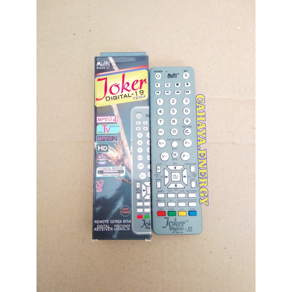 Jual Remote STB DVB-T2 Multi Joker Digital -TV Kabel - Receiver ...