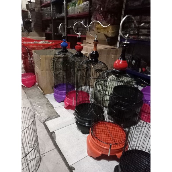 Jual sangkar/ kandang pleci besi bulat(grab) | Shopee Indonesia