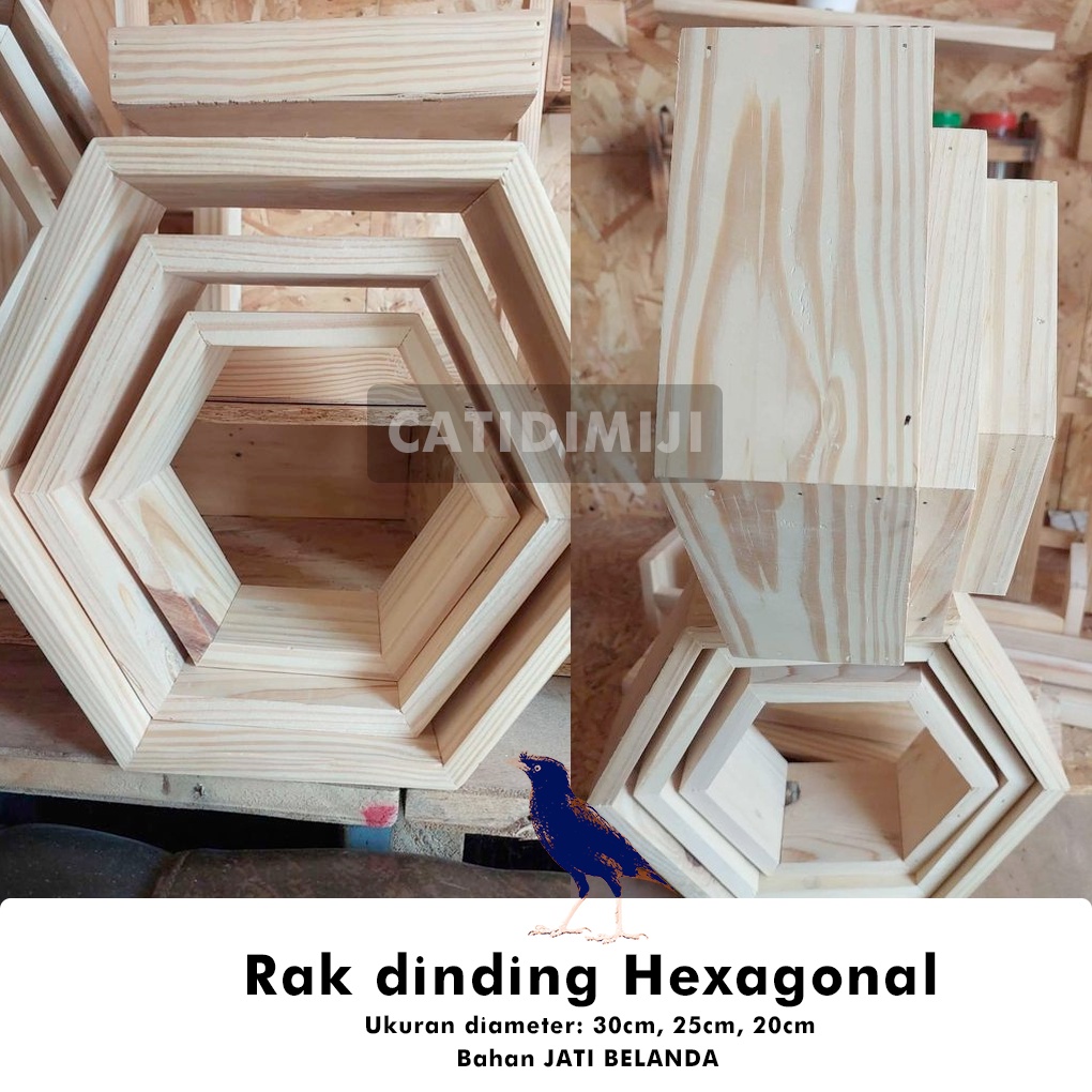 Jual Hexagonal Hiasan Dinding Hexagonal Kayu Hexagonal Dinding