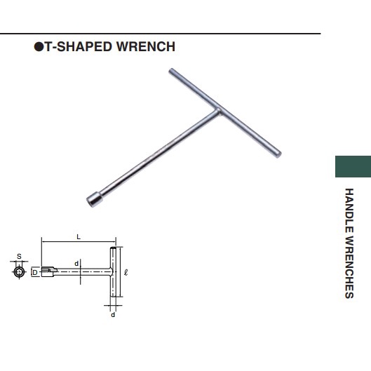Jual Kunci Socket T Handle 8mm TH-08 KTC T Shape Wrench | Shopee Indonesia