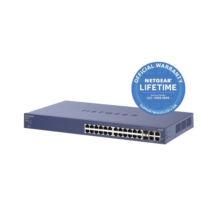 Jual Netgear 24 Port POE -Smart Managed (FS728TP) LIFE TIME warranty | Shopee Indonesia