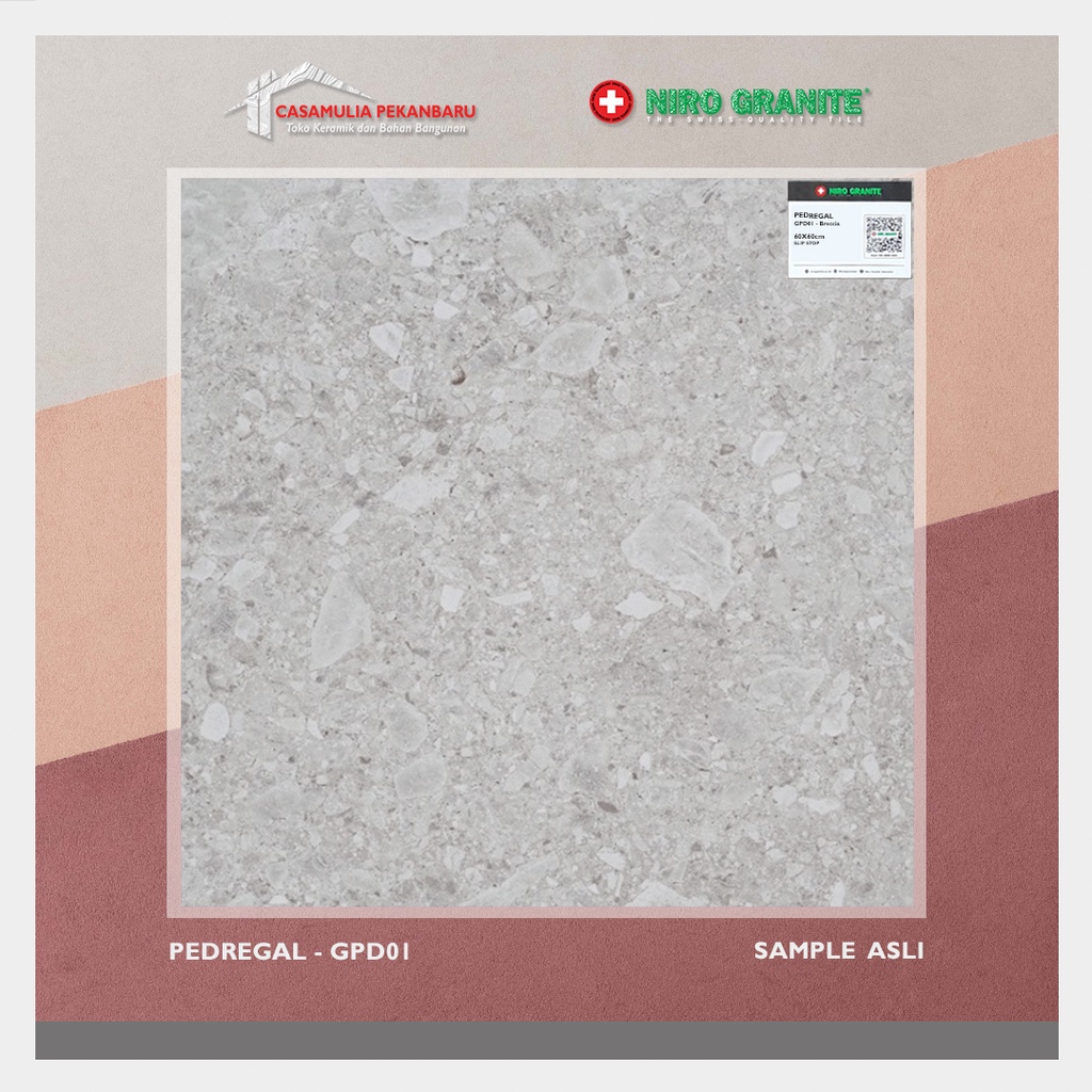 Jual Niro Granite 60x60 Pedregal - GPD01 Breccia | Shopee Indonesia