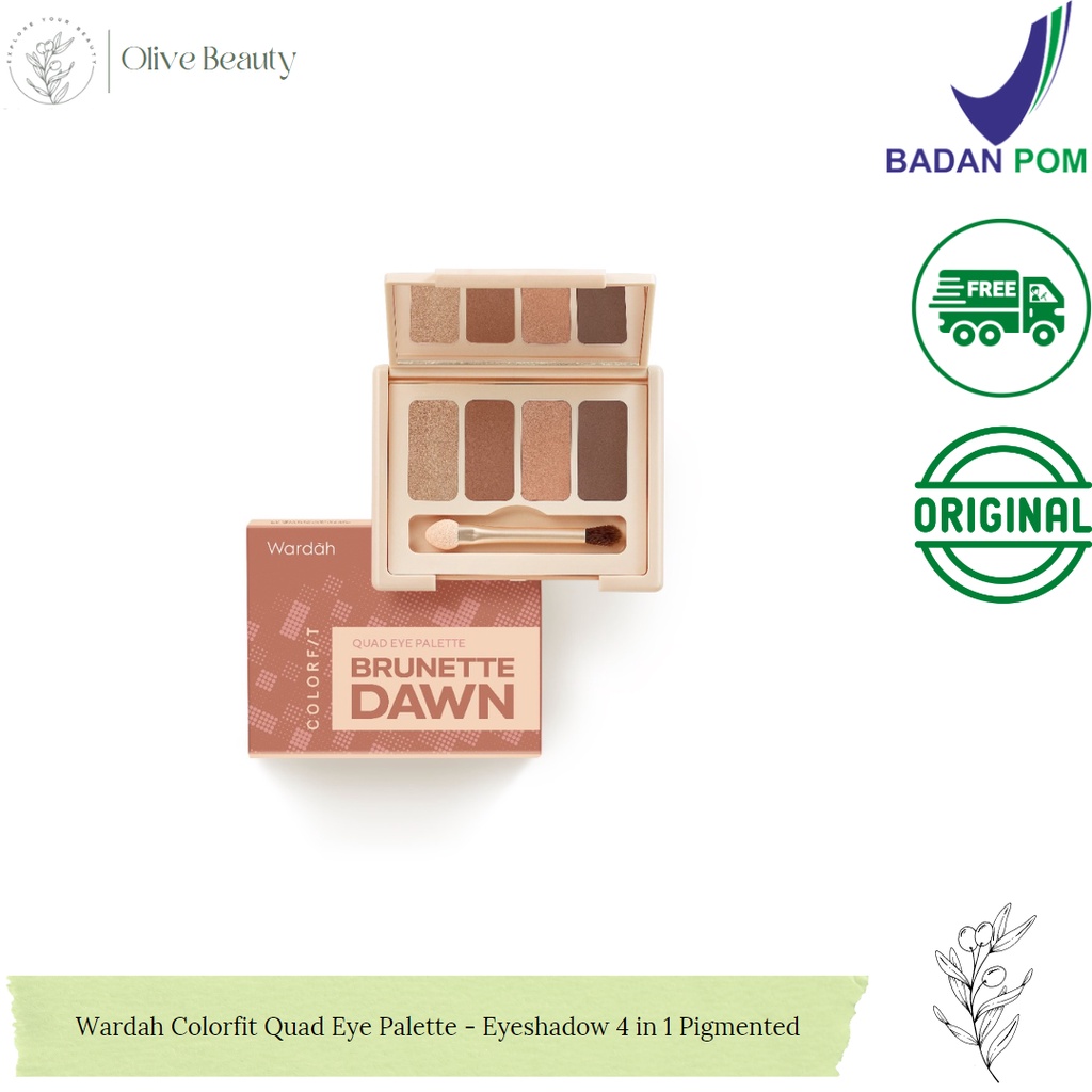 Jual Wardah Colorfit Quad Eye Palette - Eyeshadow 4 in 1 Pigmented ...
