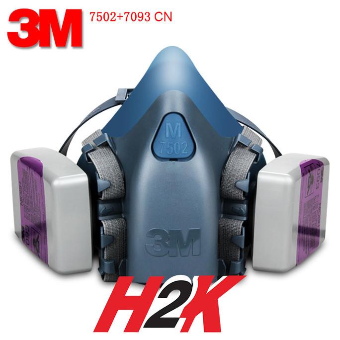 Jual Masker 3M 7502 Half Facepiece Respirator + Filter P100 7093 | Shopee Indonesia