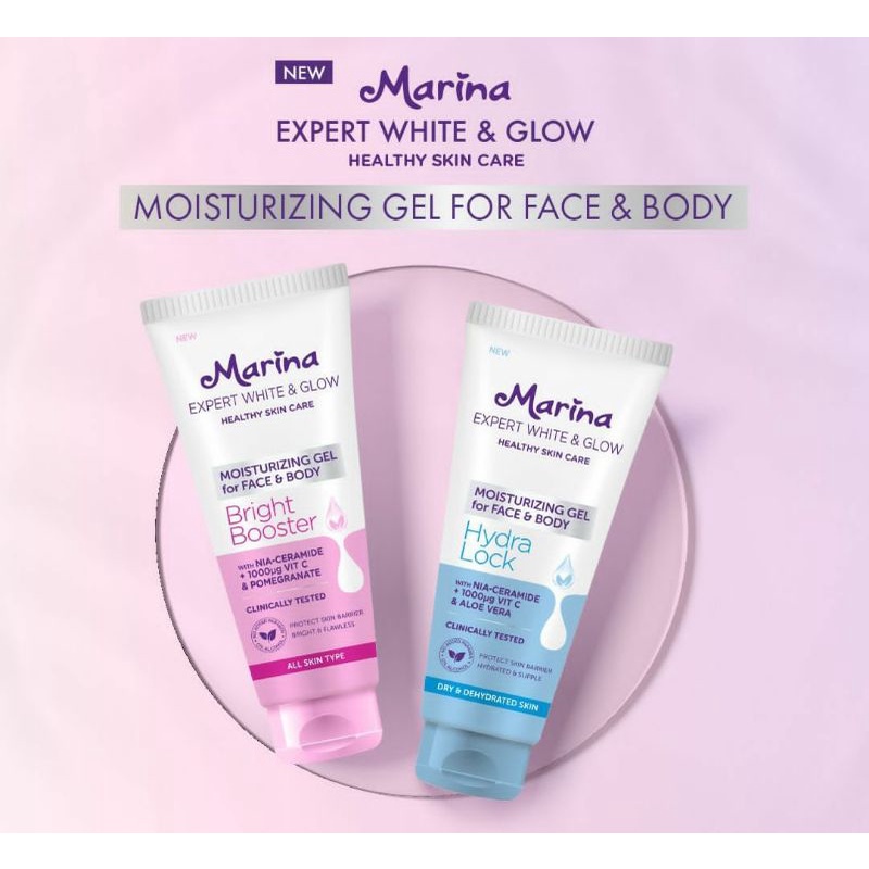 Jual Marina moisturizing gel for face & body 170ml | Shopee Indonesia