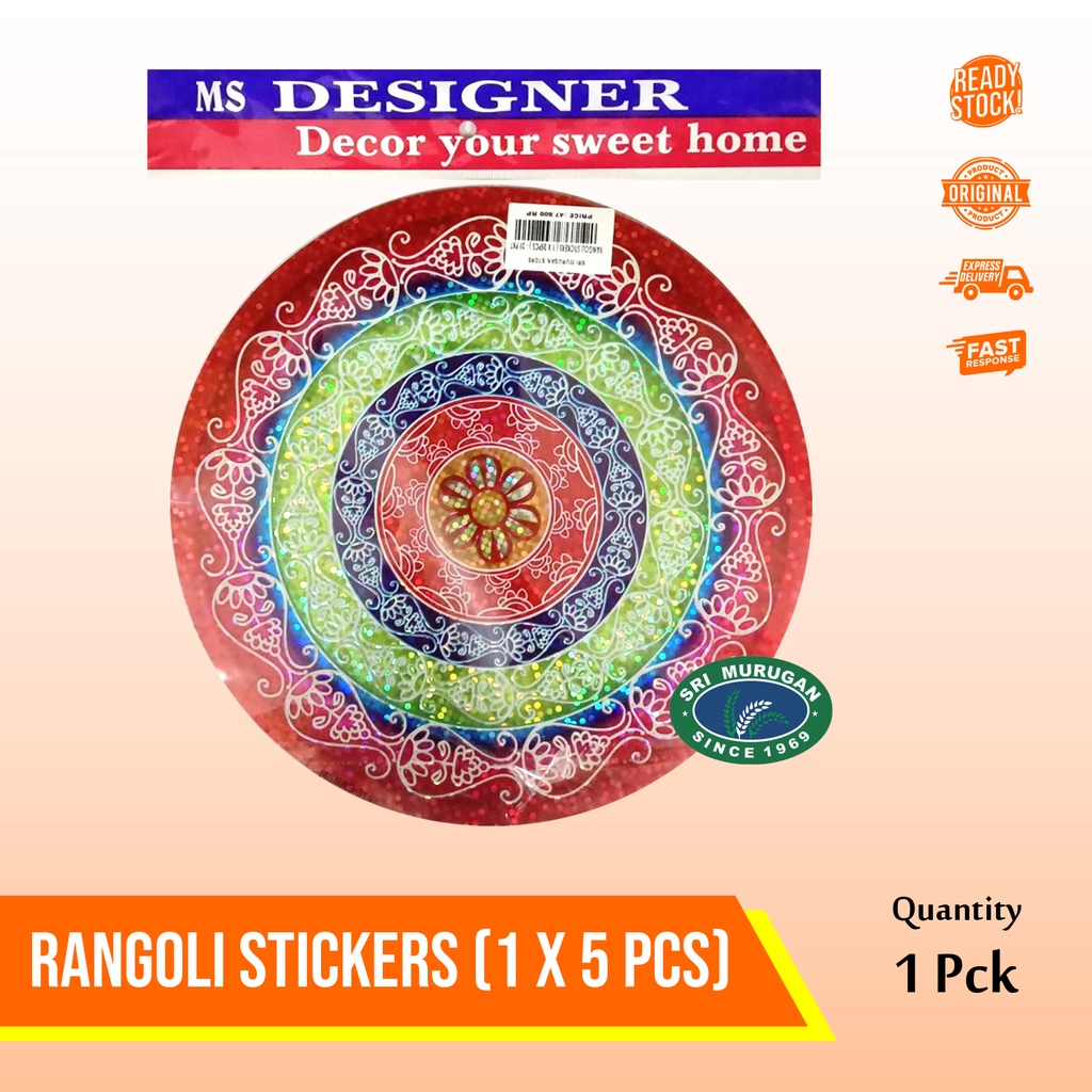 Jual RANGOLI STICKERS (1 x 05 PCS ) | Shopee Indonesia