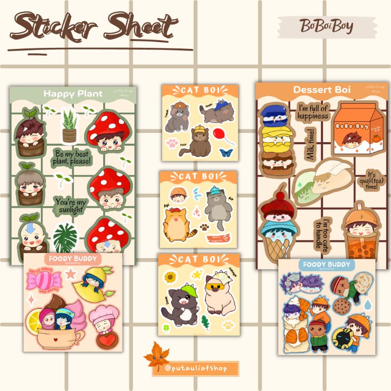 Jual BOBOIBOY STICKER FANART VINYL KISS CUT | Shopee Indonesia