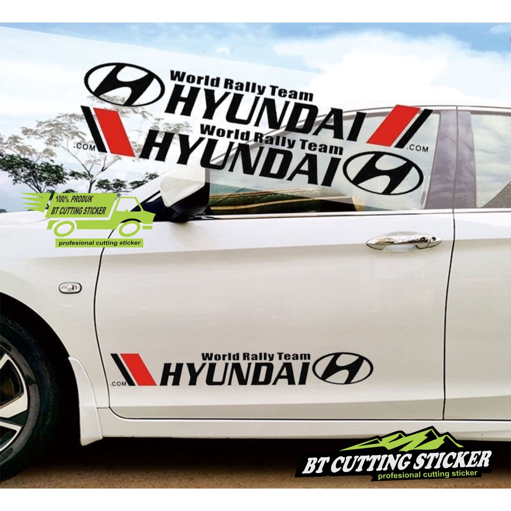 Jual HY3 stiker mobil hyundai sticker cutting stiker pintu mobil ...