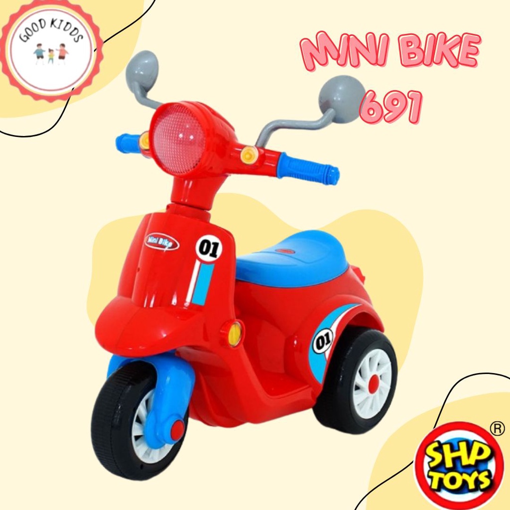 Jual Mainan Anak Motoran MINI BIKE 691 SHP TOYS - Maenan Motoran Vespa ...