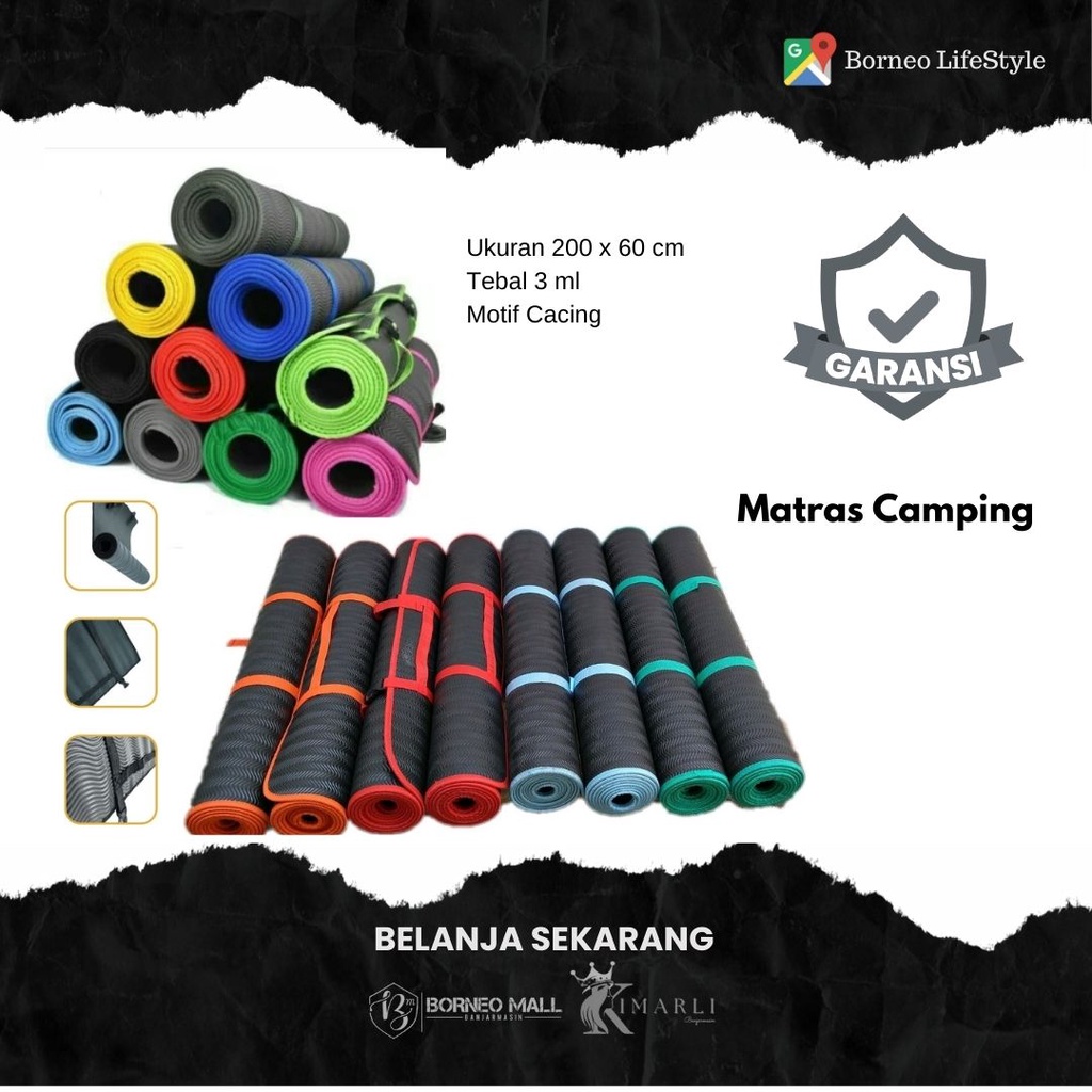 Jual BM057 // Matras Camping UK.200 X 60 / Tebal 3mm | Shopee Indonesia