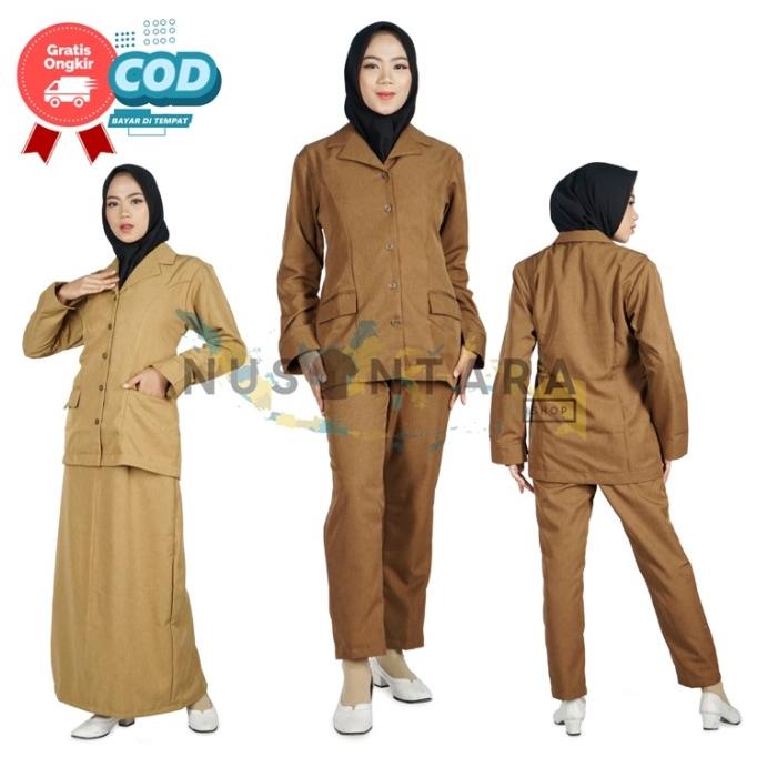 Jual Seragam Pns Wanita Saku Bawah Seragam Pemda Wanita Seragam Guru Wanita | Shopee Indonesia