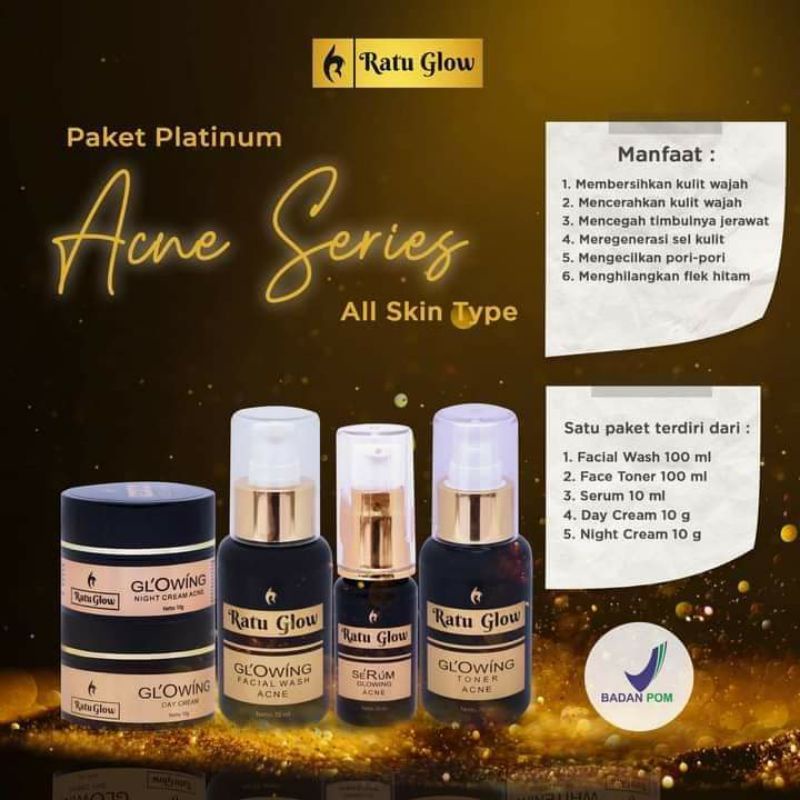 Jual Ratu glow platinum/ratu glow skincare/ratu glow platinum acne/ratu glow platinum whitening ...