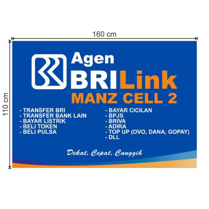 Jual STIKER LAMINASI AGEN BRILINK CUSTOM BISA | Shopee Indonesia