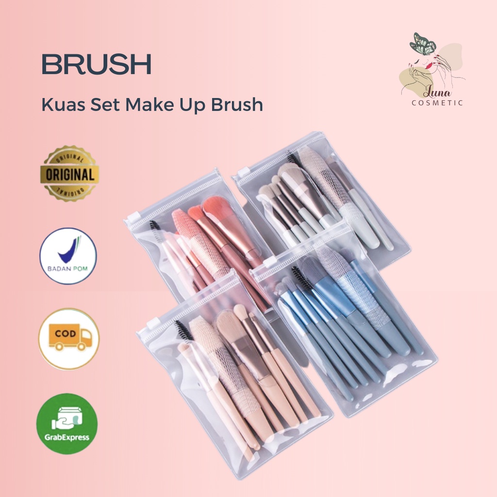 Jual Kuas Set Make Up 8pcs Set Mini Travel MakeUp Brush halus lembut ...