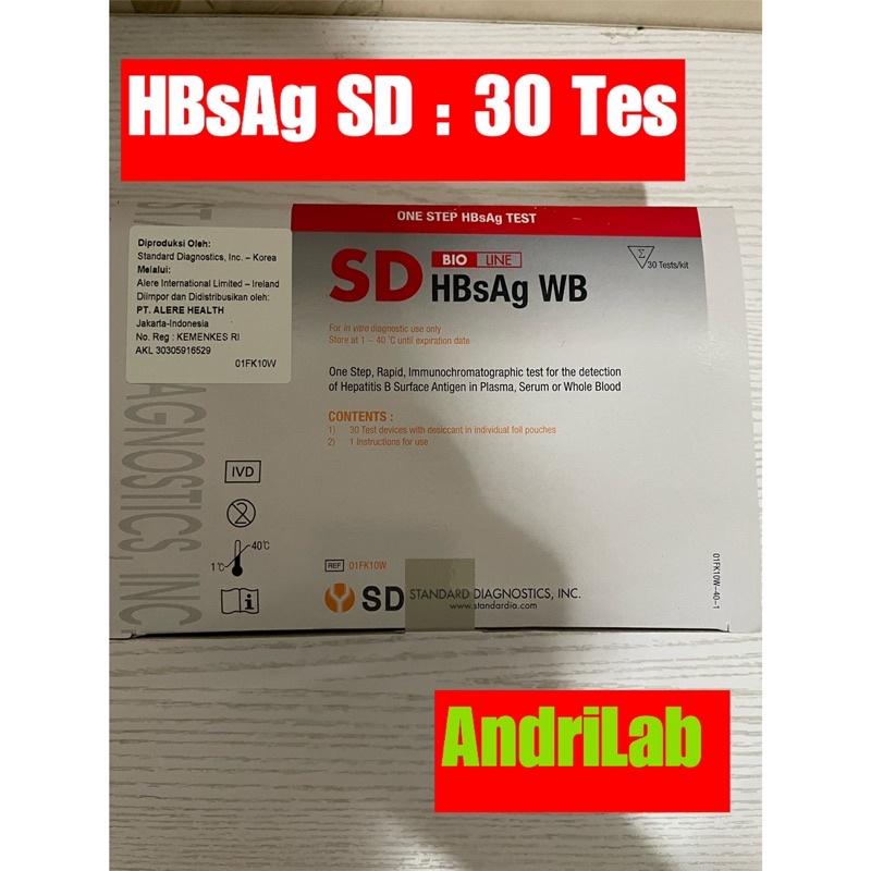 Jual Tes HbsAg SD Bioline 1 box isi 30 Pcs | Shopee Indonesia