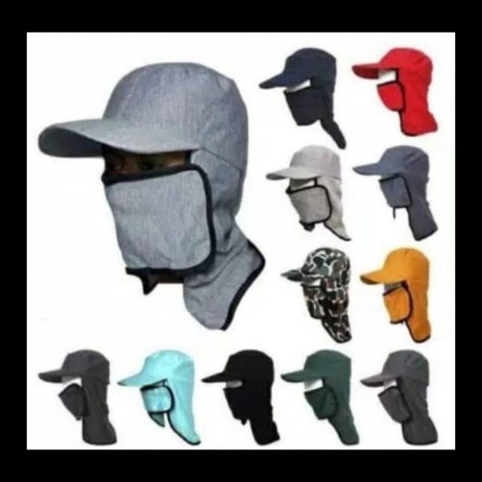 Jual TOPI PENUTUP WAJAH PELINDUNG MUKA TERTUTUP FULL COVER FACE SHIELD ...