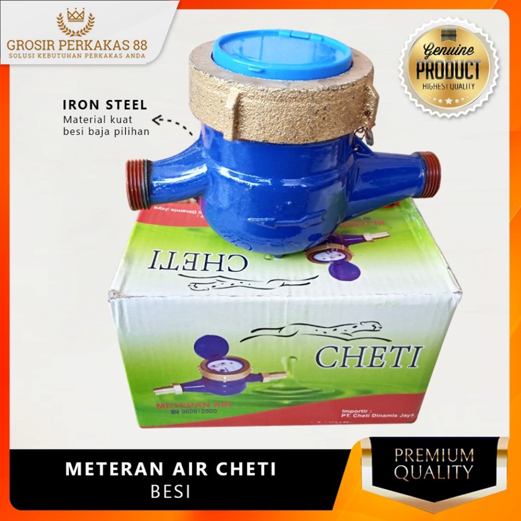 Jual Meteran Air Pdam Meter Besi Cheti Pam | Shopee Indonesia