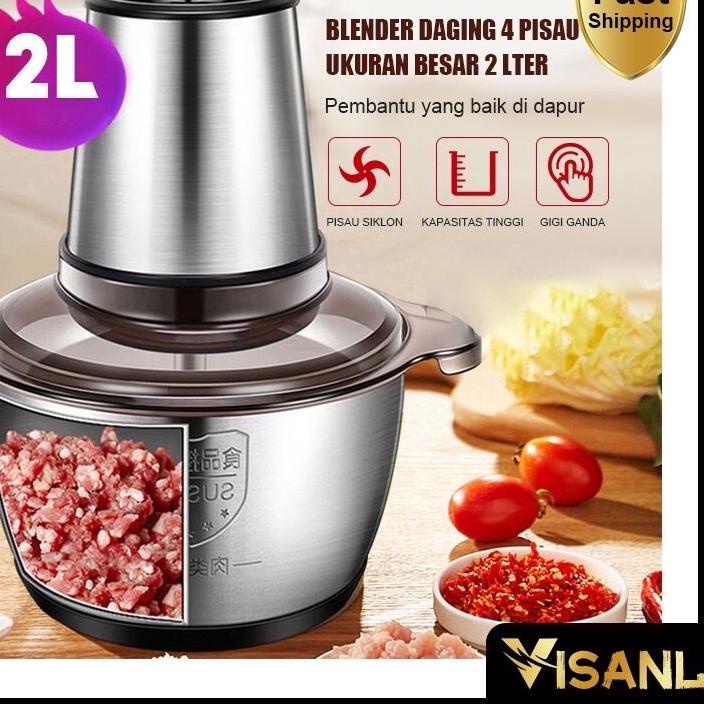 Jual Depan1 Blender Chopper Stainless 2L Penghalus Bumbu Dan Daging ...