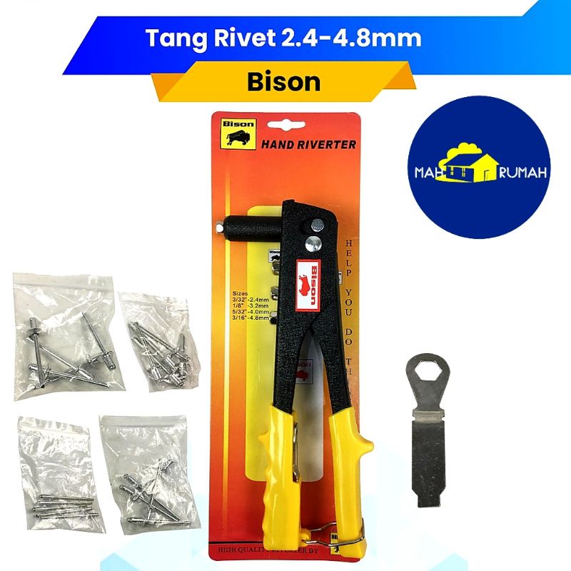 Jual Tang Rivet Rifet Ripet Tembak Paku Hand Riveter - BISON Plat ...