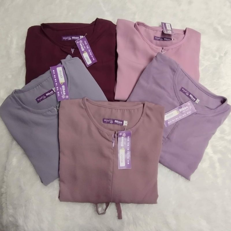Jual Gamis Polos Wolfis Woolpeach Wolvis Luxury Serut Payung | Shopee ...