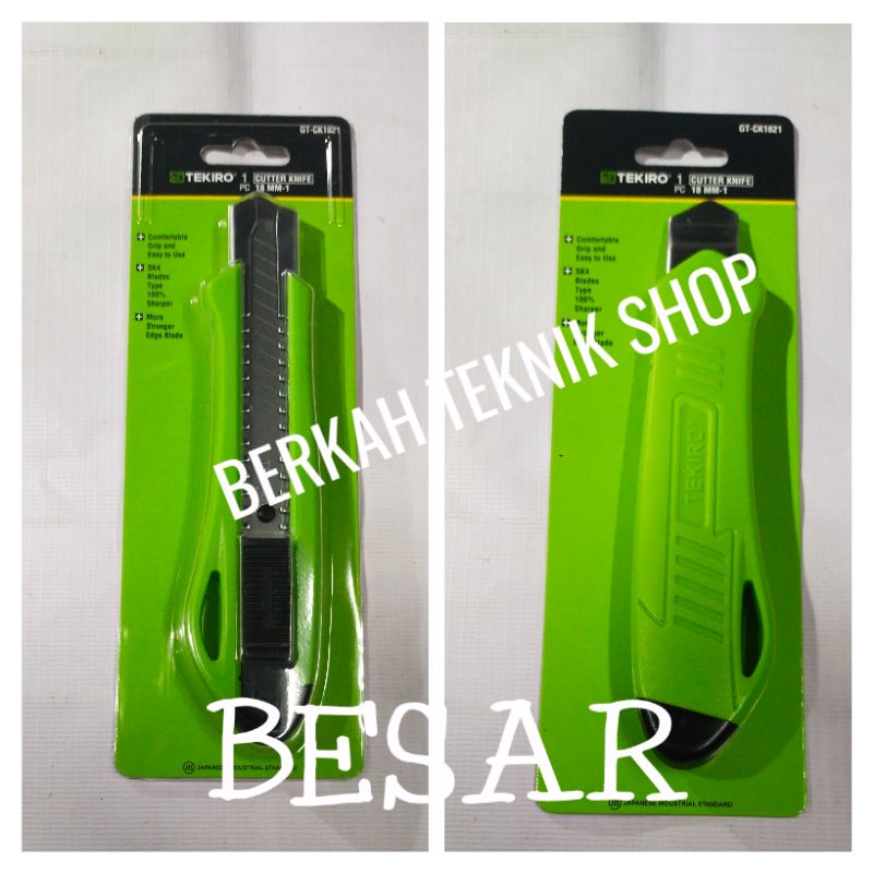 Jual CUTTER BESAR TEKIRO kater cuter knife | Shopee Indonesia