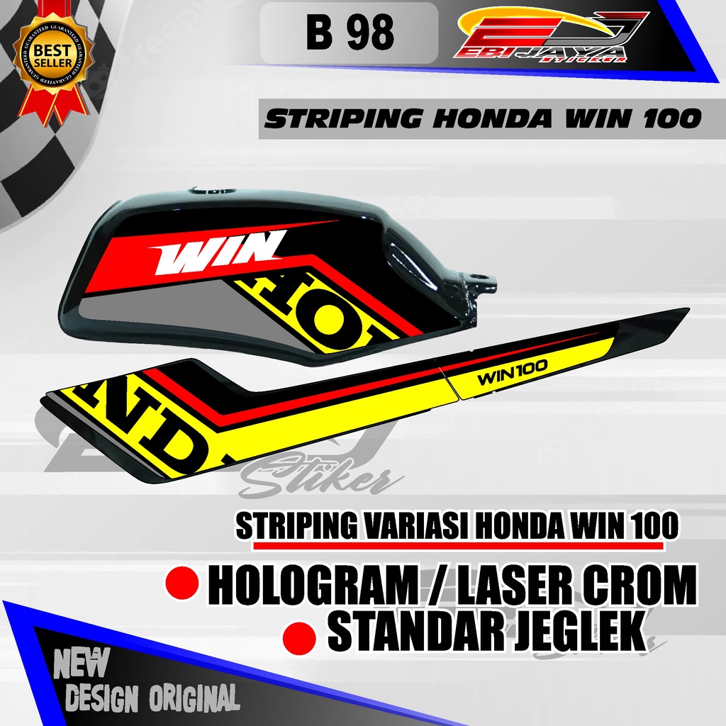 Jual STIKER VARISAI WIN100 / LIST BODY WIN100 / STIKER DECAL WIN BAHAN ...