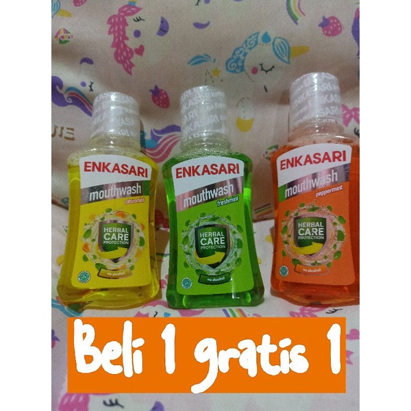 Jual Enkasari Mouthwash 100 ml BELI 1 GRATIS 1 | Shopee Indonesia