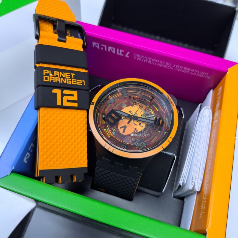 Jual Swatch SB01B127 Jam Tangan Unisex OOPS Big Bold Original | Shopee ...