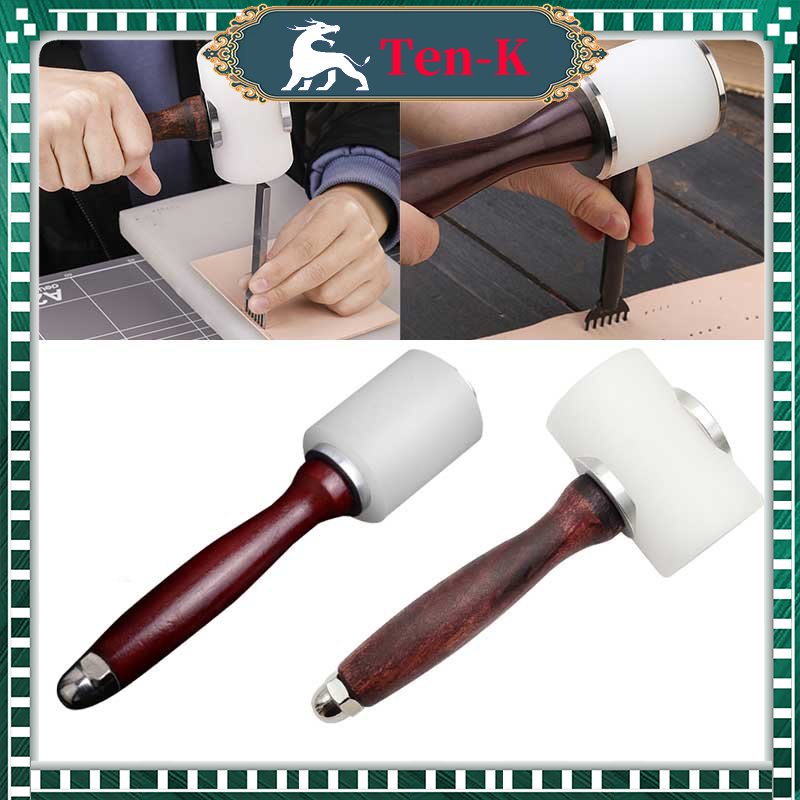 Jual Leather Carving Hammer DIY Craft Cowhide Punch Cutting | Shopee ...