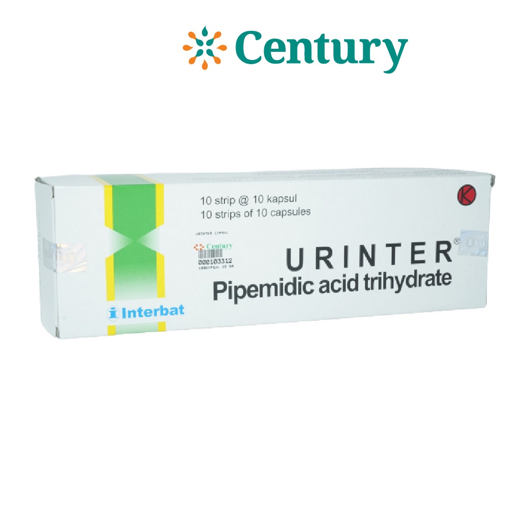 Jual URINTER 1 STRIP 10 CAPSUL / PIPEMIDIC ACID / GANGGUAN SALURAN ...